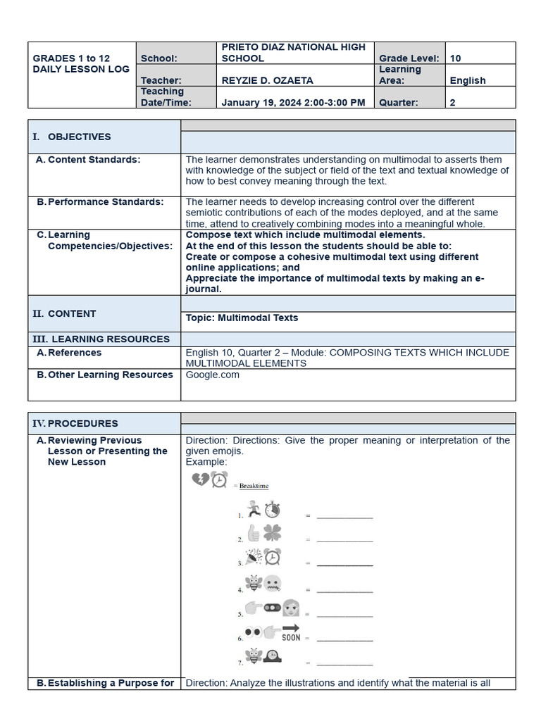 Cot2 2024 | PDF | Human Communication | Communication