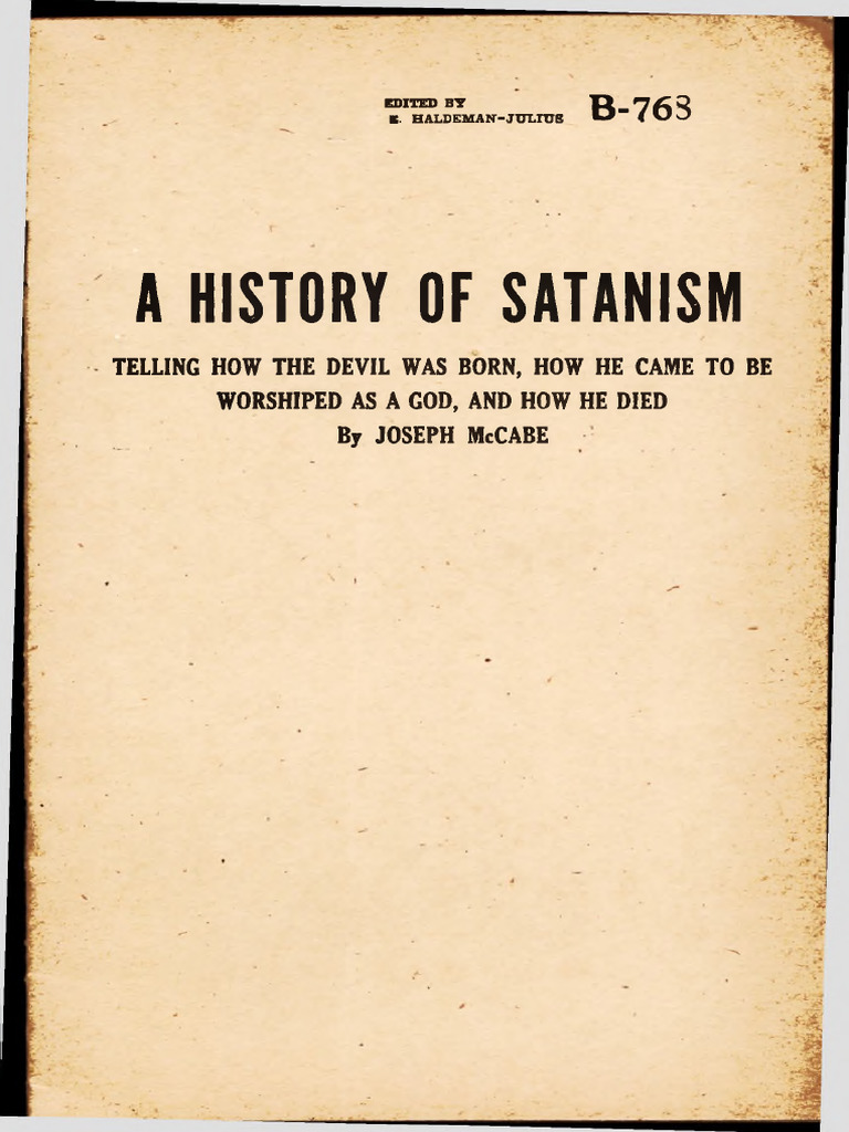 A History of Satanism by Joseph Mcabe | PDF | Satan | Devil