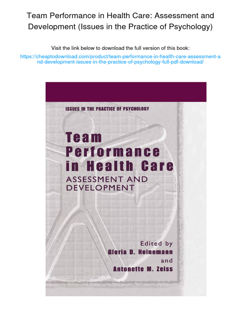 Team Performance in Health Care: Assessment and Development (Issues in ...