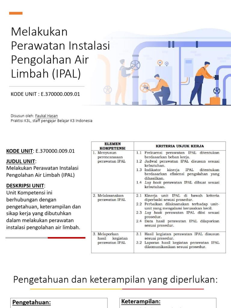 Panduan Perawatan Instalasi IPAL | PDF | Teknologi & Rekayasa