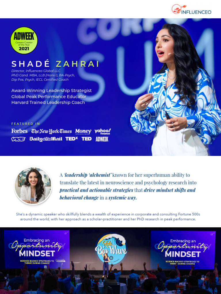 Shadé Zahrai: Leadership & Communication Expert | PDF | Leadership