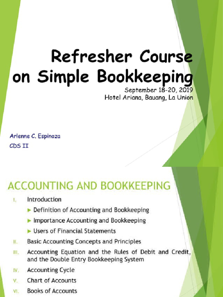 Bookkeeping and Accounting | PDF