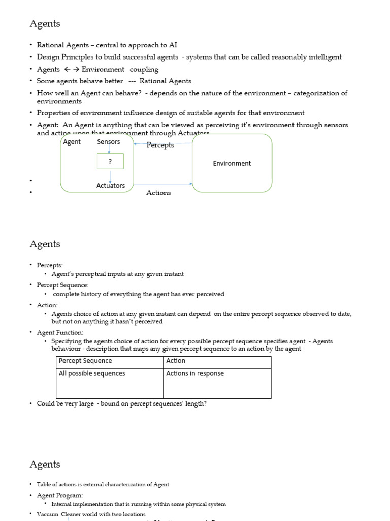 Agents Approach | PDF | Rationality | Perception