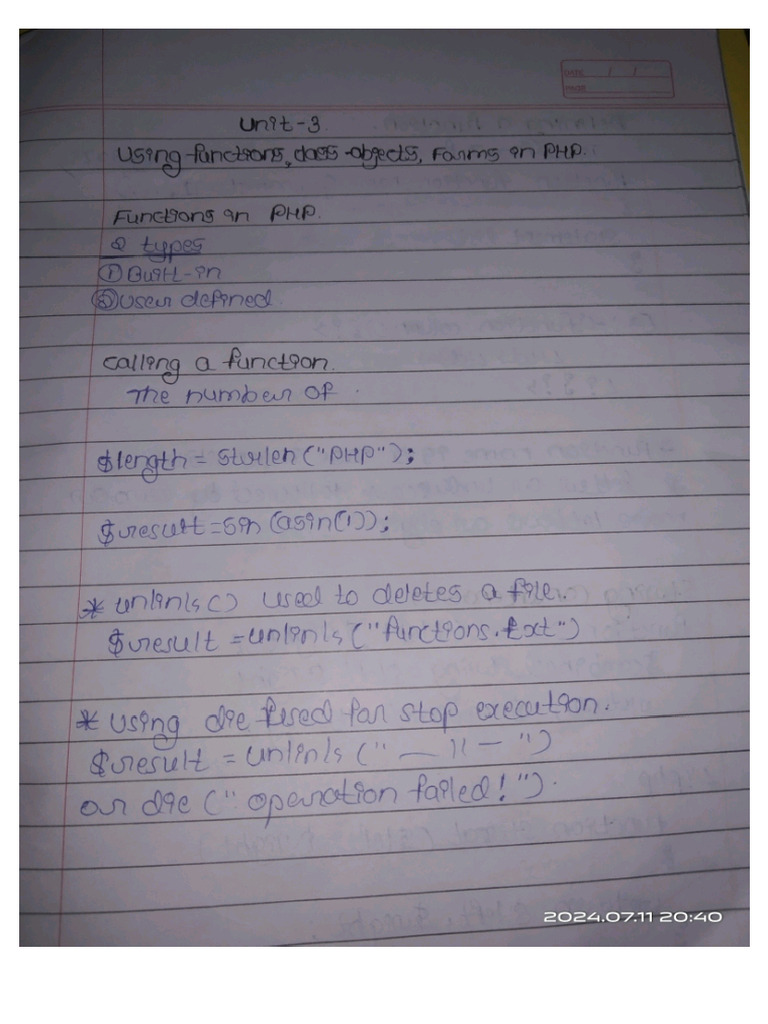 PHP Unit.3 | PDF PHP Unit.3 | PDF