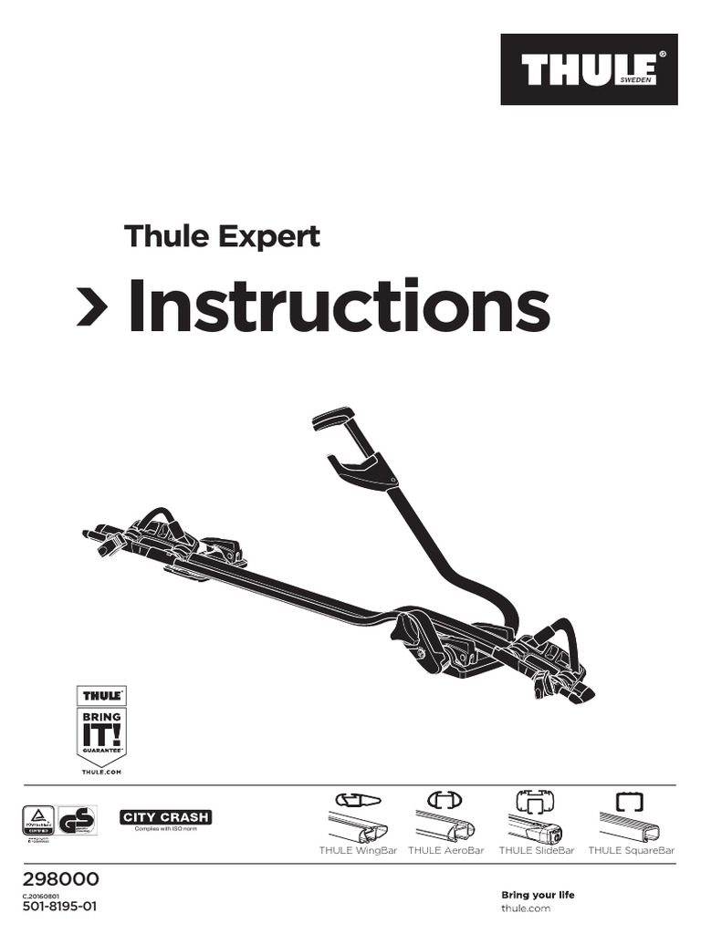 Fitting Instruction Thule Expert | PDF