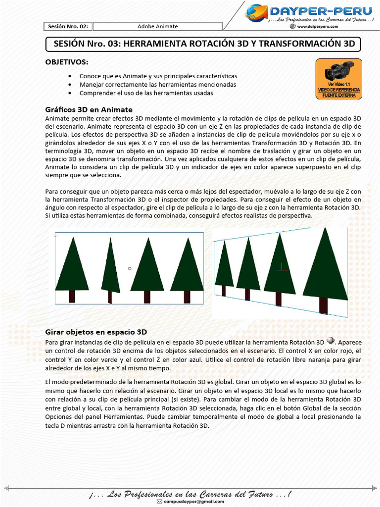 S3 - Herramienta Rotación 3D Y Transformación 3D | PDF | Rotación ...