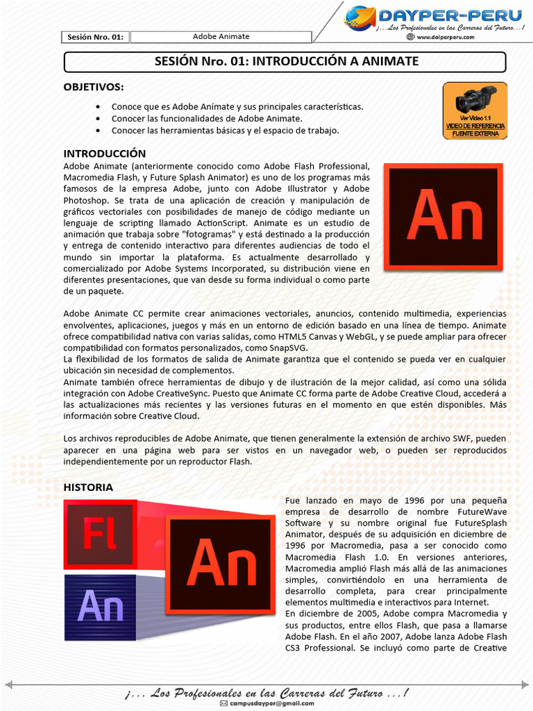 Introducción a Adobe Animate | PDF | Software de Adobe | Software