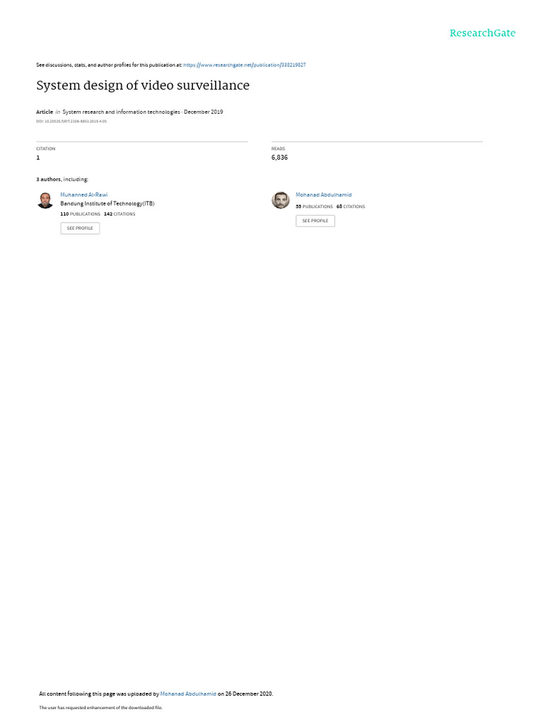 Video Surveillance System Design Guide | PDF | Closed Circuit ...