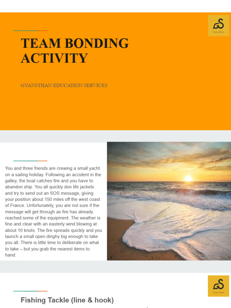 Team Bonding Activity | PDF | Cooking, Food & Wine