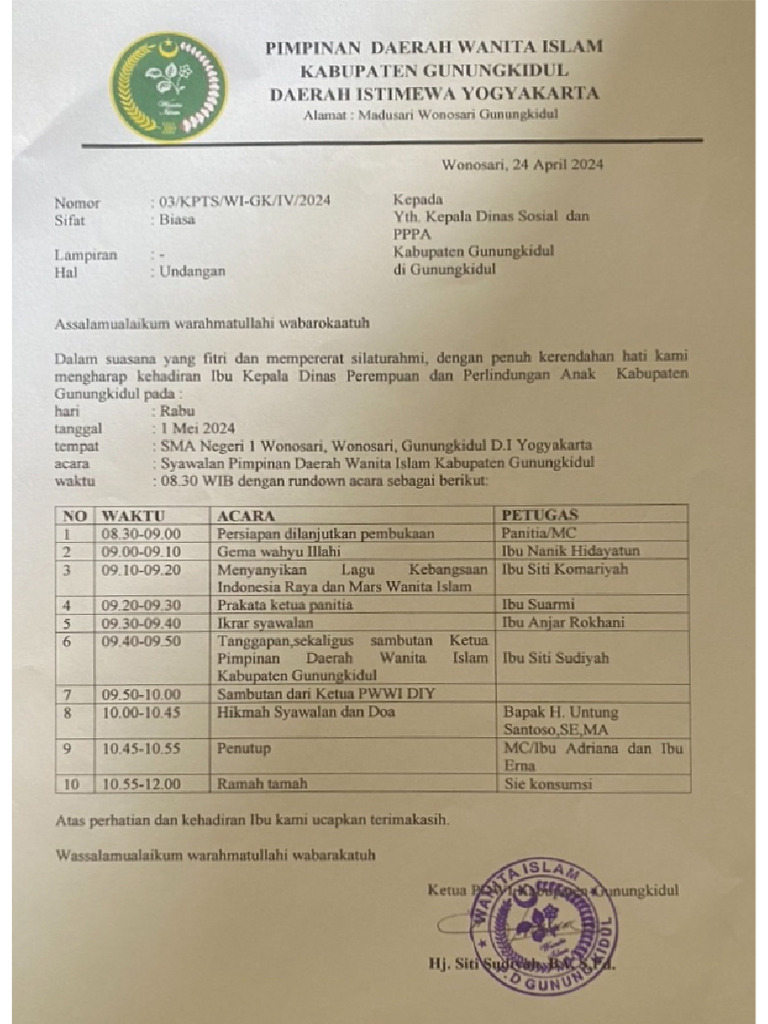 Undangan Syawalan | PDF