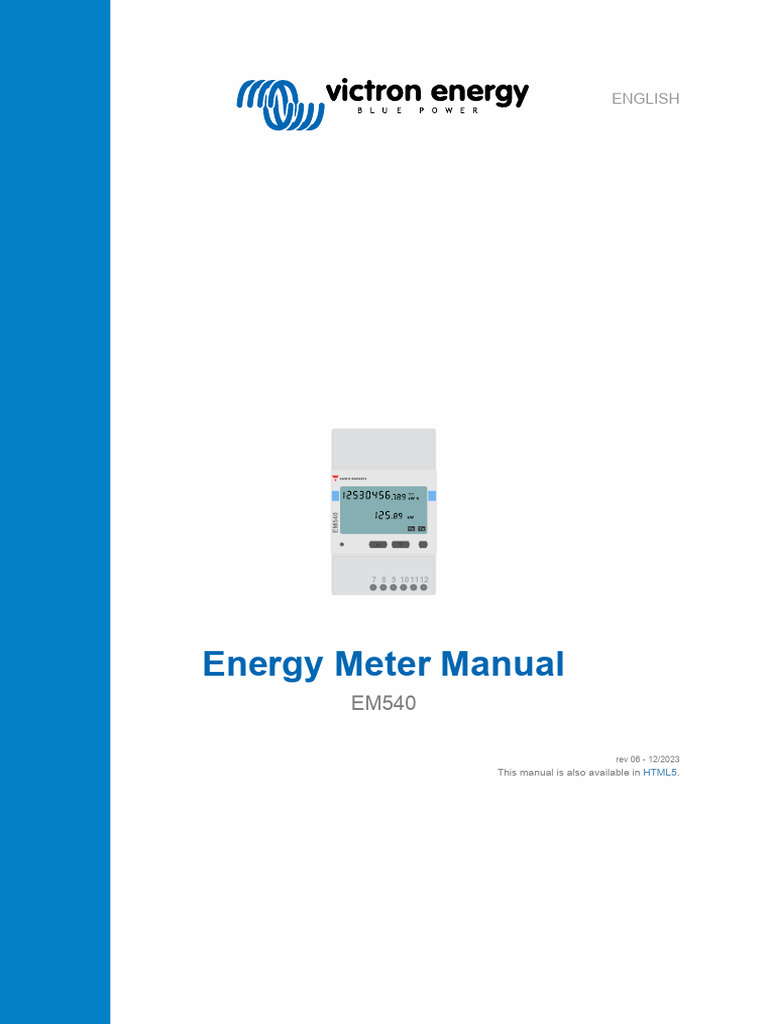 EM540 Energy Meter Installation Guide | PDF | Usb | Power Inverter