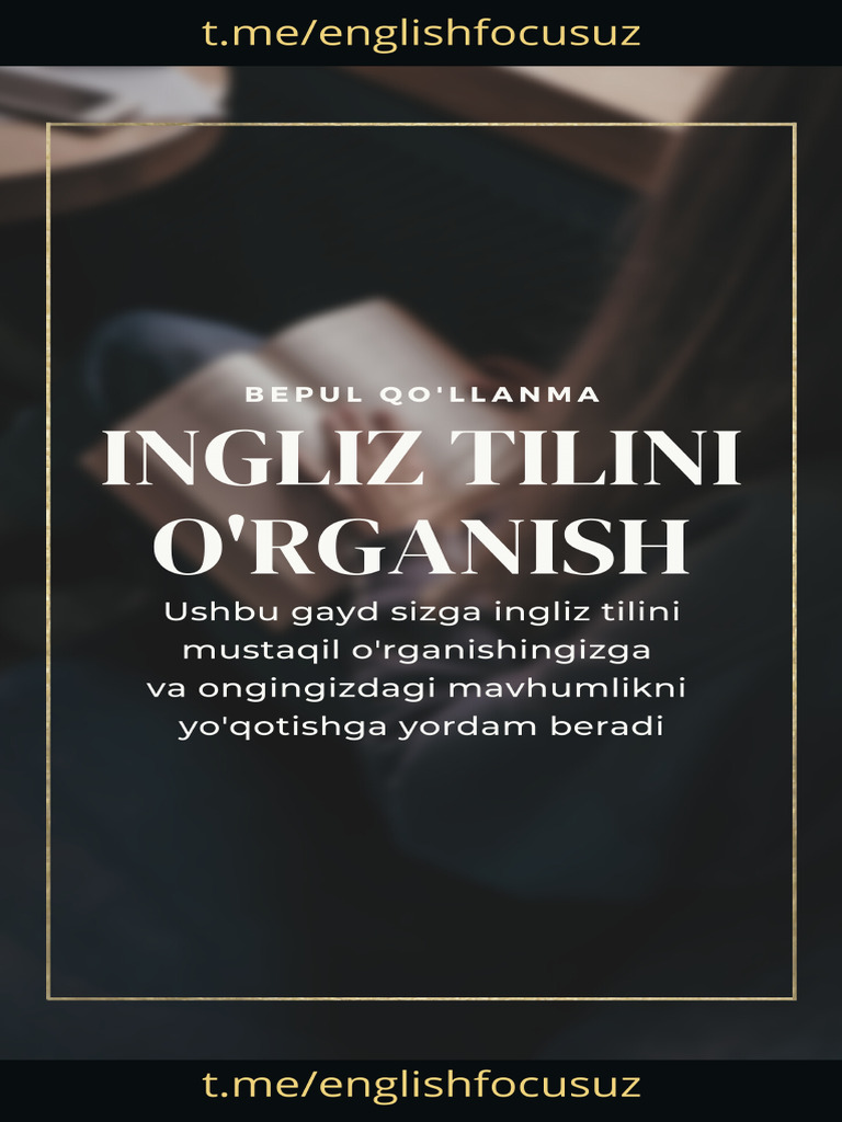 Ingliz Tilini Mustaqil o Rganish Uchun Qo Llanma | PDF