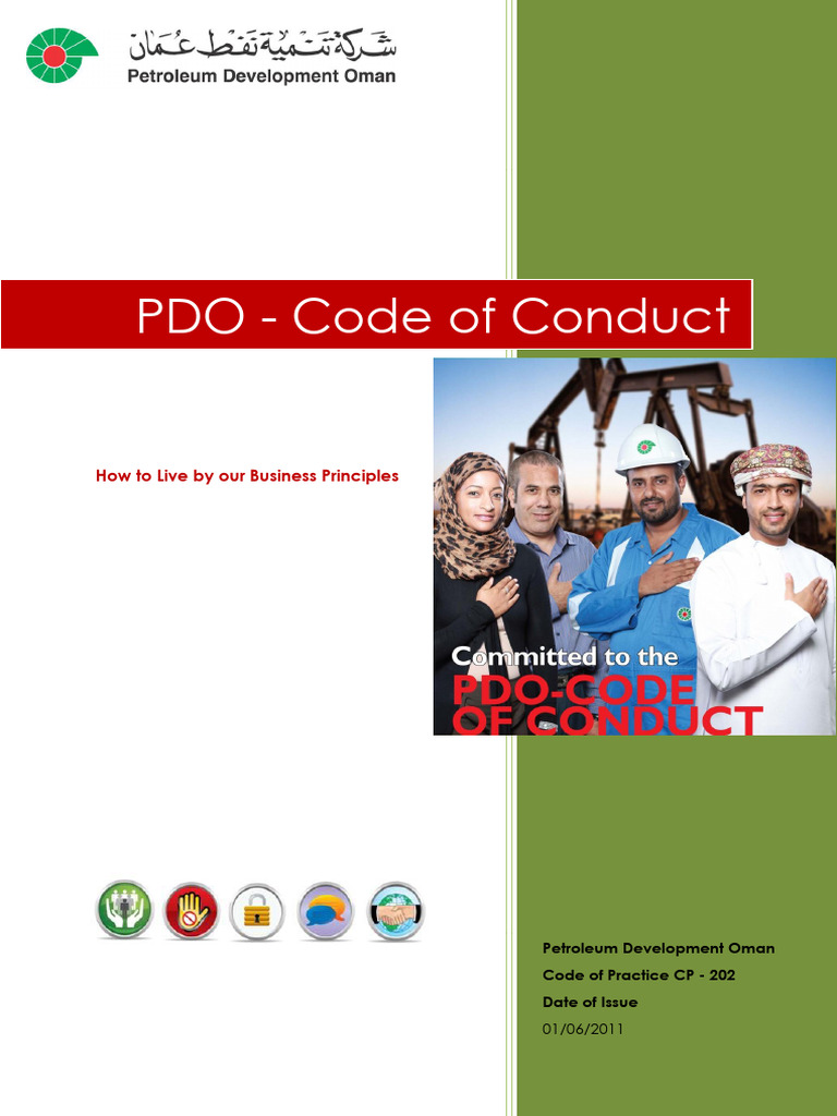 PDO Code of Conduct CP 202 | PDF | Intellectual Property | Bribery