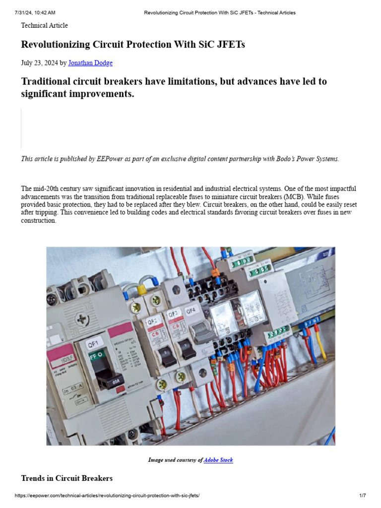 Revolutionizing Circuit Protection With SiC JFETs | PDF | Field Effect ...