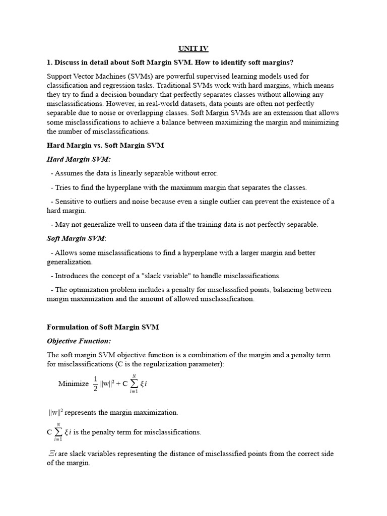 Unit Iv Aiml | PDF | Principal Component Analysis | Support Vector Machine