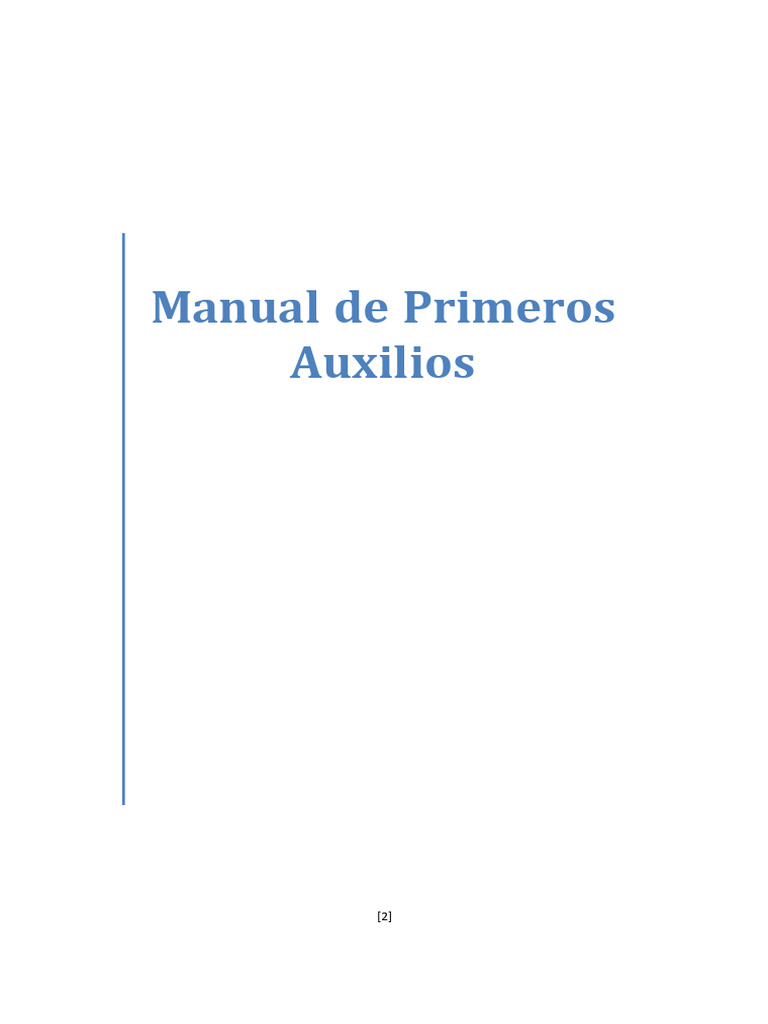 Manual de Primeros Auxilios (Enfermeria) | PDF | Herida | Quemar