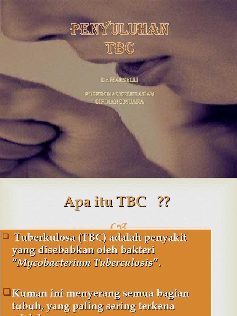 PPT Penyuluhan TBC | PDF | Filsafat | Kesehatan Holistik