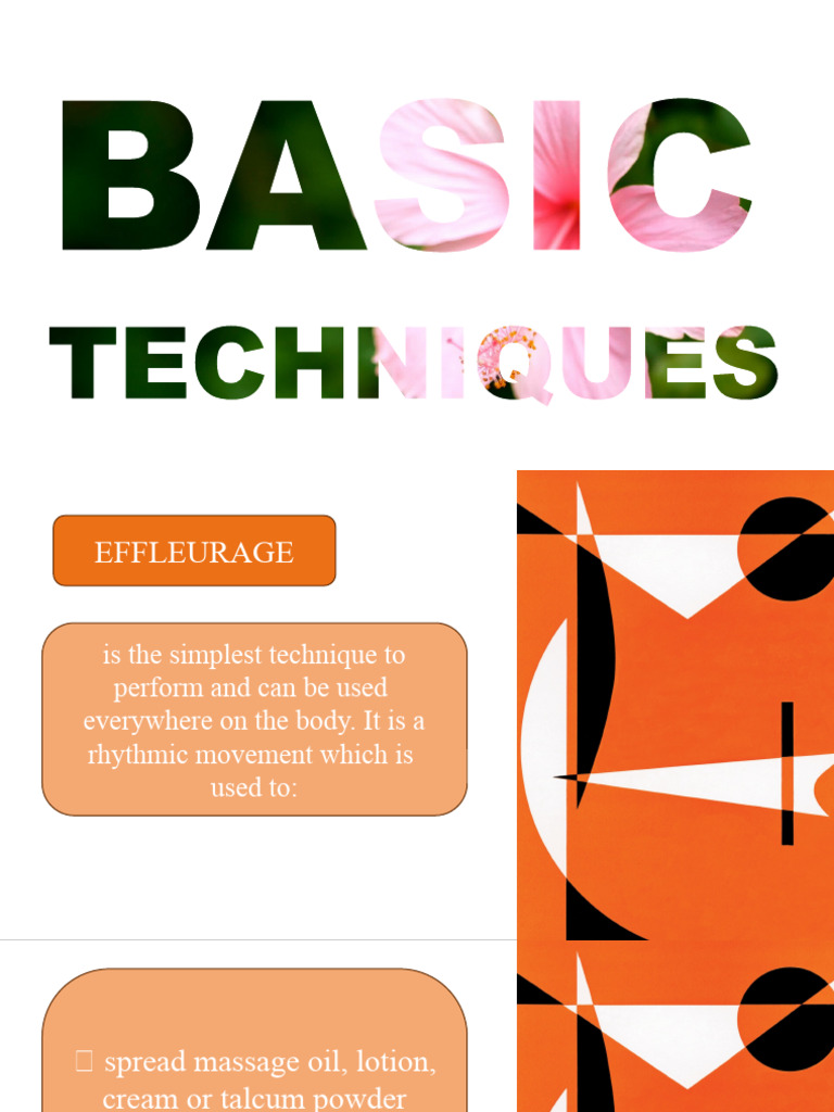 Massage Techniques Guide | PDF | Hand | Finger