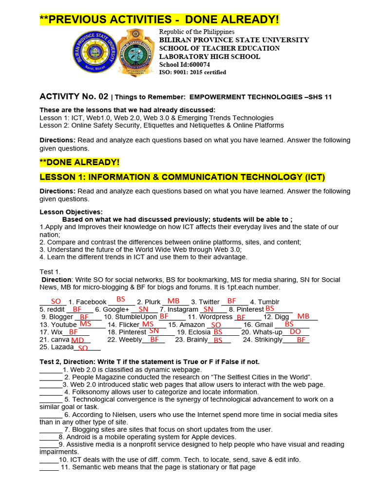 SHS 11 Empowerment Tech Guide | PDF | Computer Program | Programming