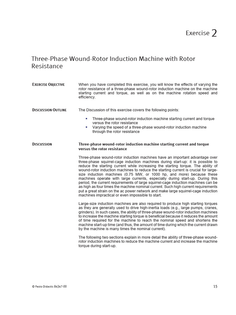 Three-Phase Wound-Rotor Induction Machines, 2 Three-Phase Wound-Rotor Induction Machine ...