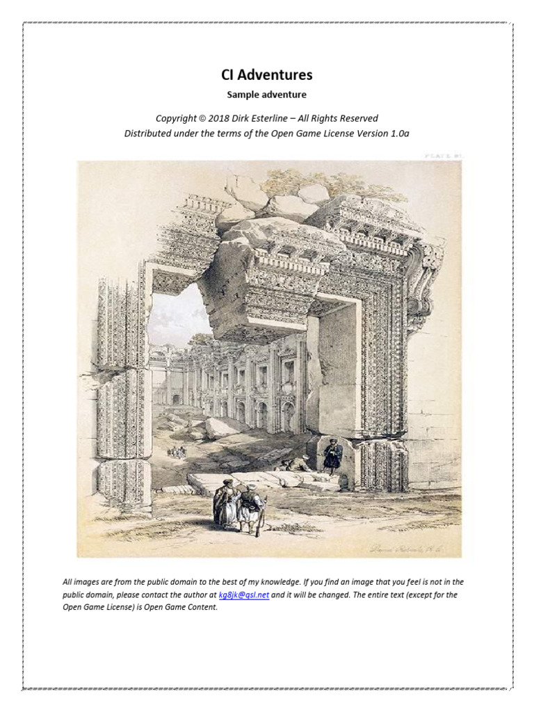 CI Sample Adventure | PDF | License | Copyright