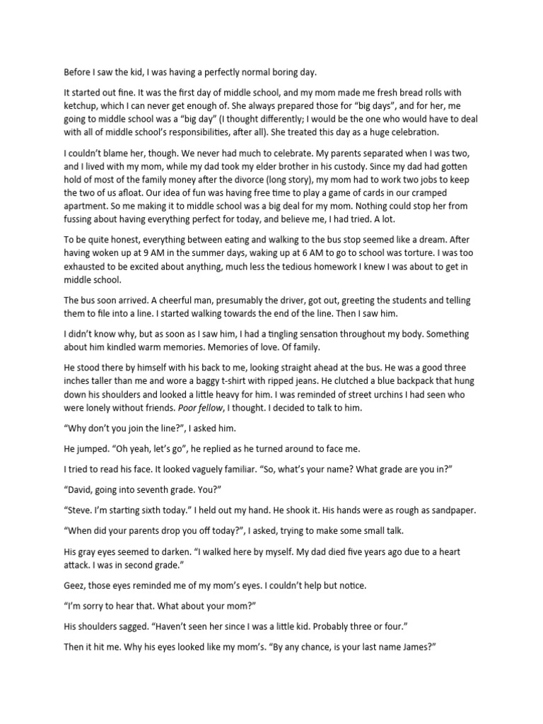 Seeing Metaphorically Flash Fiction Story Final Draft | PDF | Wellness