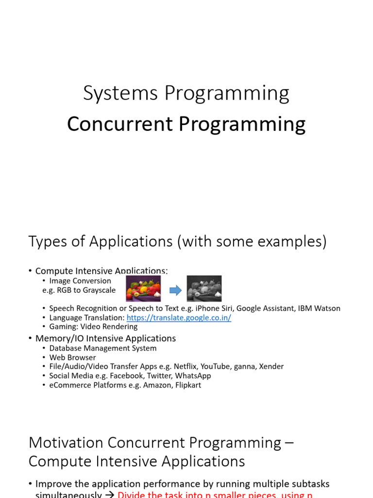 08 Systems Programming Concurrent Programming Pdf Thread Computing Process Computing 