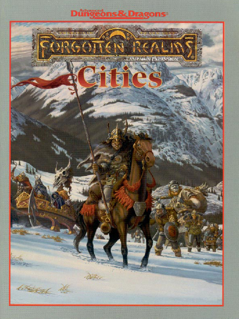 ADnD Forgotten Realms - Cities & Civilization 2nd Edition Revised | PDF ...