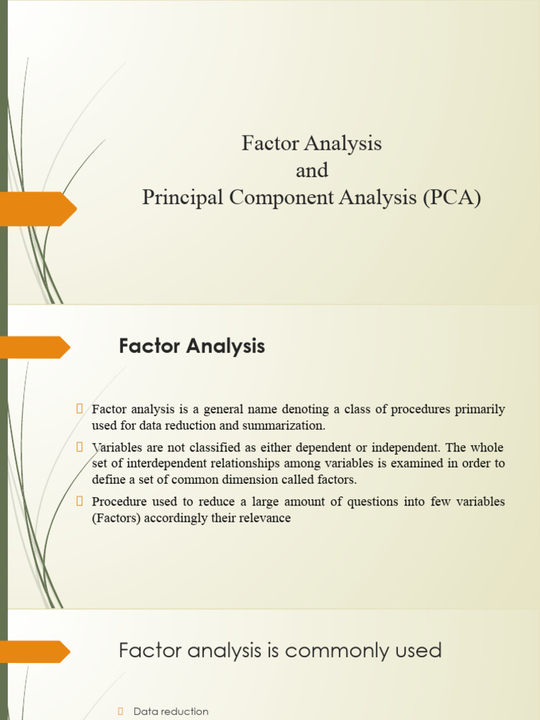 Unit V - Research Application in Business - Factor Analysis | PDF | Principal Component Analysis ...