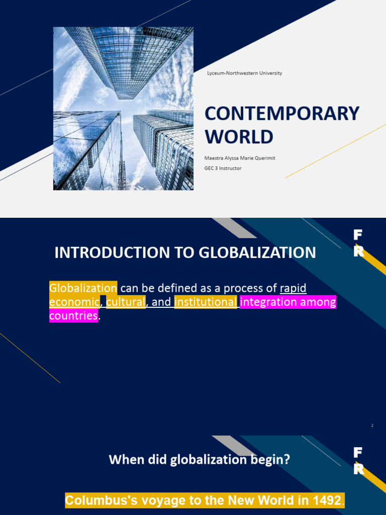 Lesson 1 | PDF | Globalization | Market (Economics)