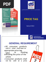 Consumer Protection: Price Tag Law | PDF | Retail | Barcode