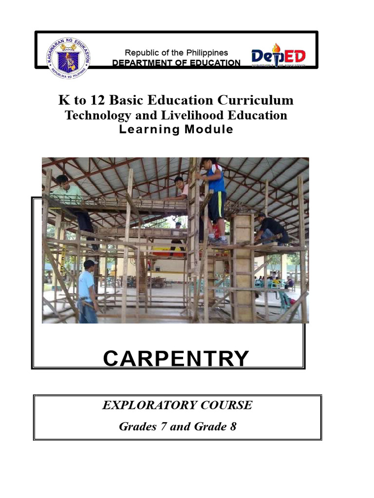 K-12 Carpentry Module for Grades 7-8 | PDF | Area | Carpentry