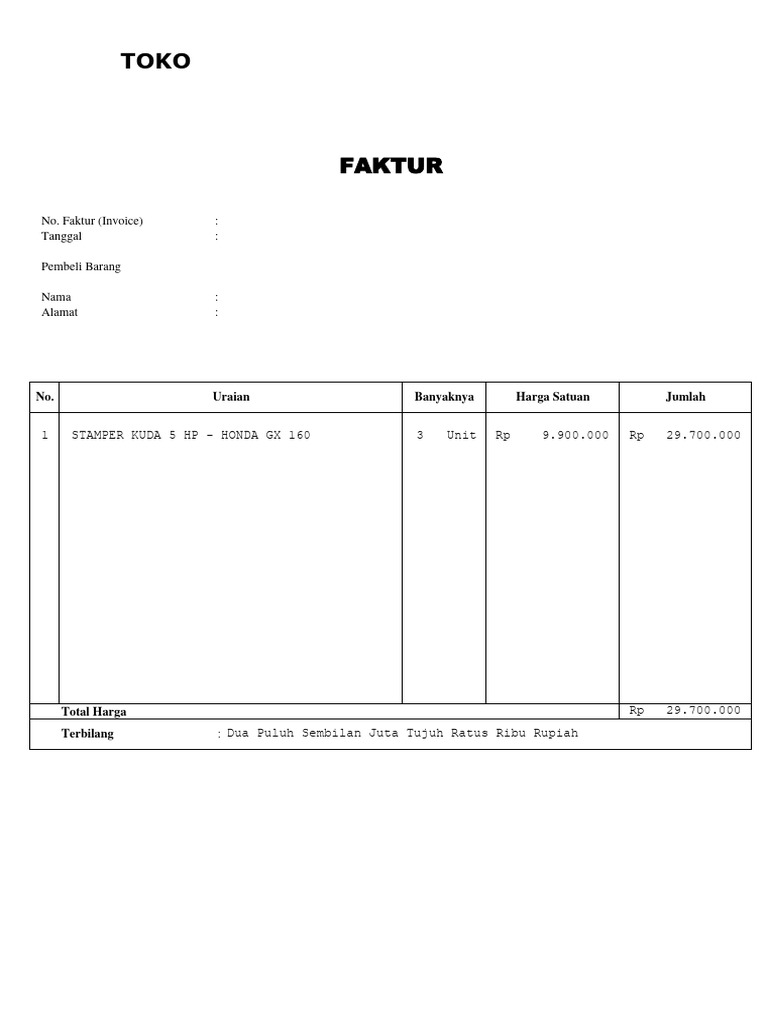 Invoice Stamper Kuda | PDF
