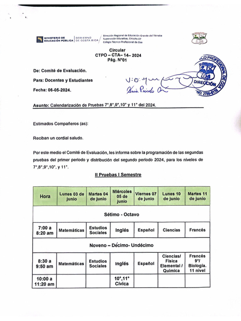 Circular Ctpo Cta 014 2024 | PDF Circular Ctpo Cta 014 2024 | PDF