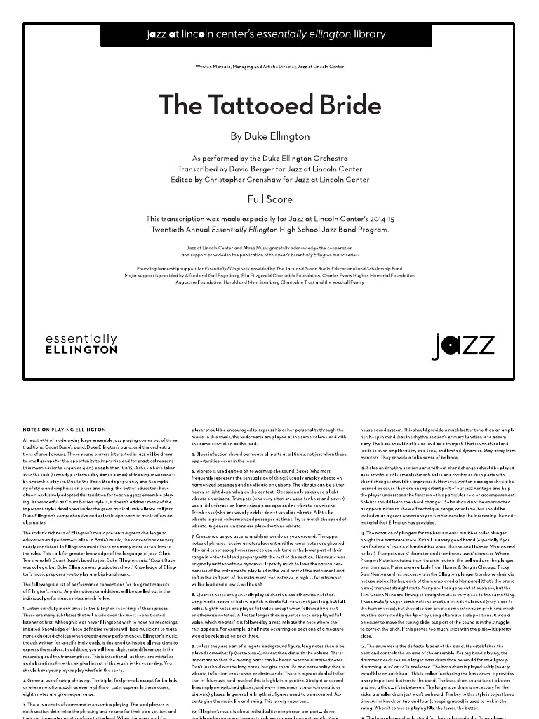 Tattooed Bride Score | PDF