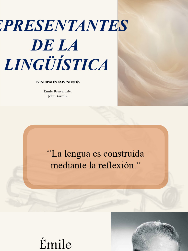 Lingüística: Benveniste y Austin | PDF | Lingüística | Comunicación humana