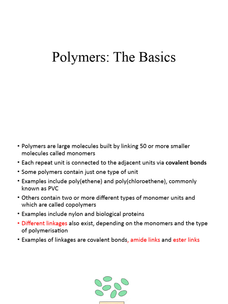 Polymers | PDF | Polymers | Polymerization