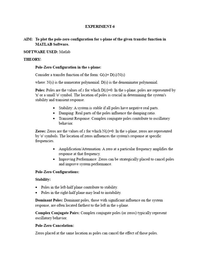 Experiment 6 | PDF | Complex Number | Zero Of A Function