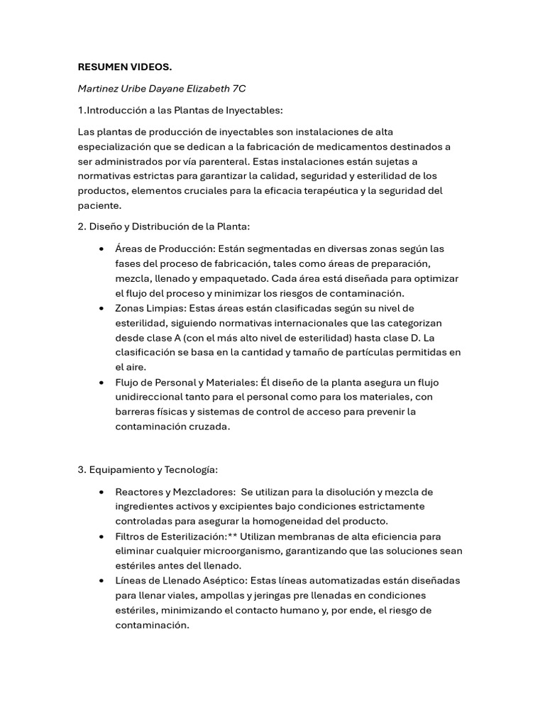 Resumen de Videos - Martinez Uribe Dayane Elizabeth - 7C - TFFL | PDF ...
