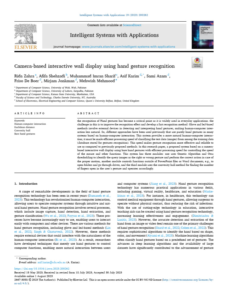 (Base - Paper) Gesture Recognisation For Computer | PDF | Deep Learning ...