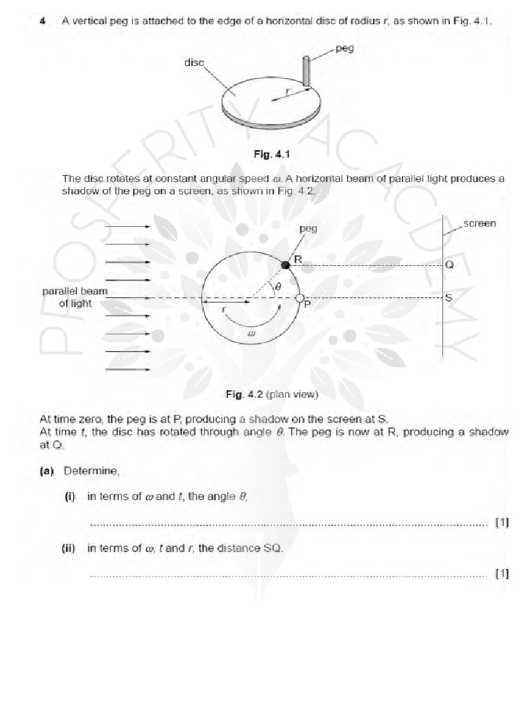 Circular Motion Worksheet | PDF