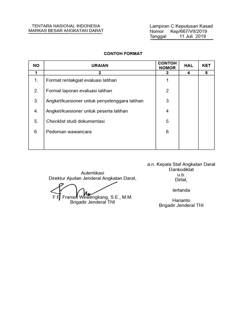 LAMP C CONTOH FORMAT | PDF