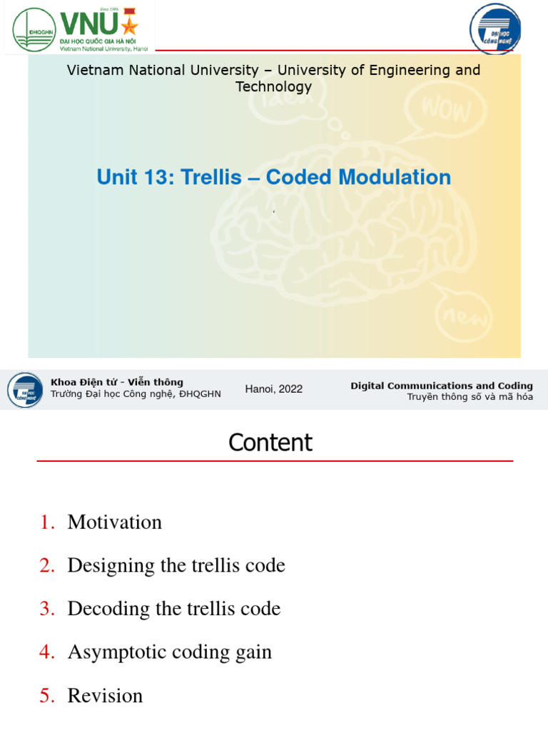 13 Trellis Coded Modulation Pdf Modulation Data Transmission