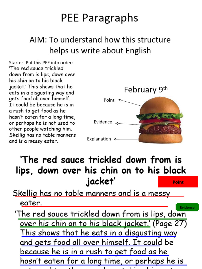 2 PEE - Paragraphs - KS3 | PDF | Language Arts & Discipline