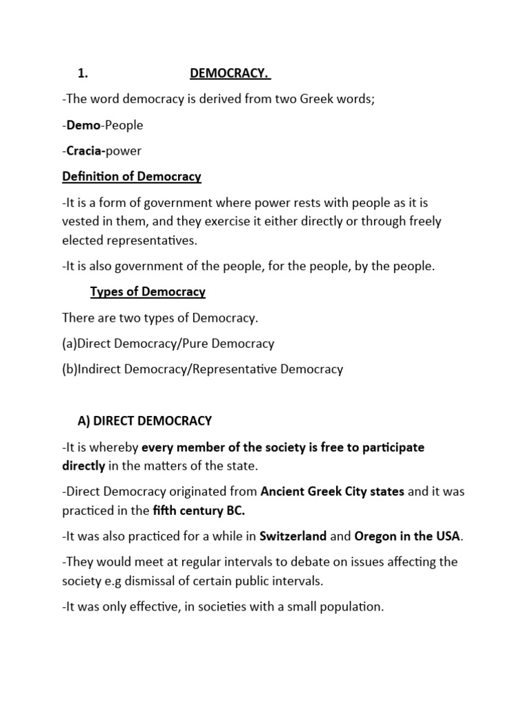 Democracy WK 6-9 | PDF | Elections | Democracy