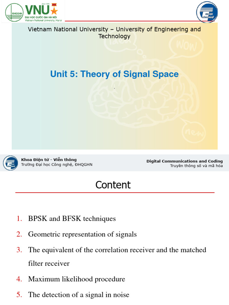 5.theory of Signal Space | PDF