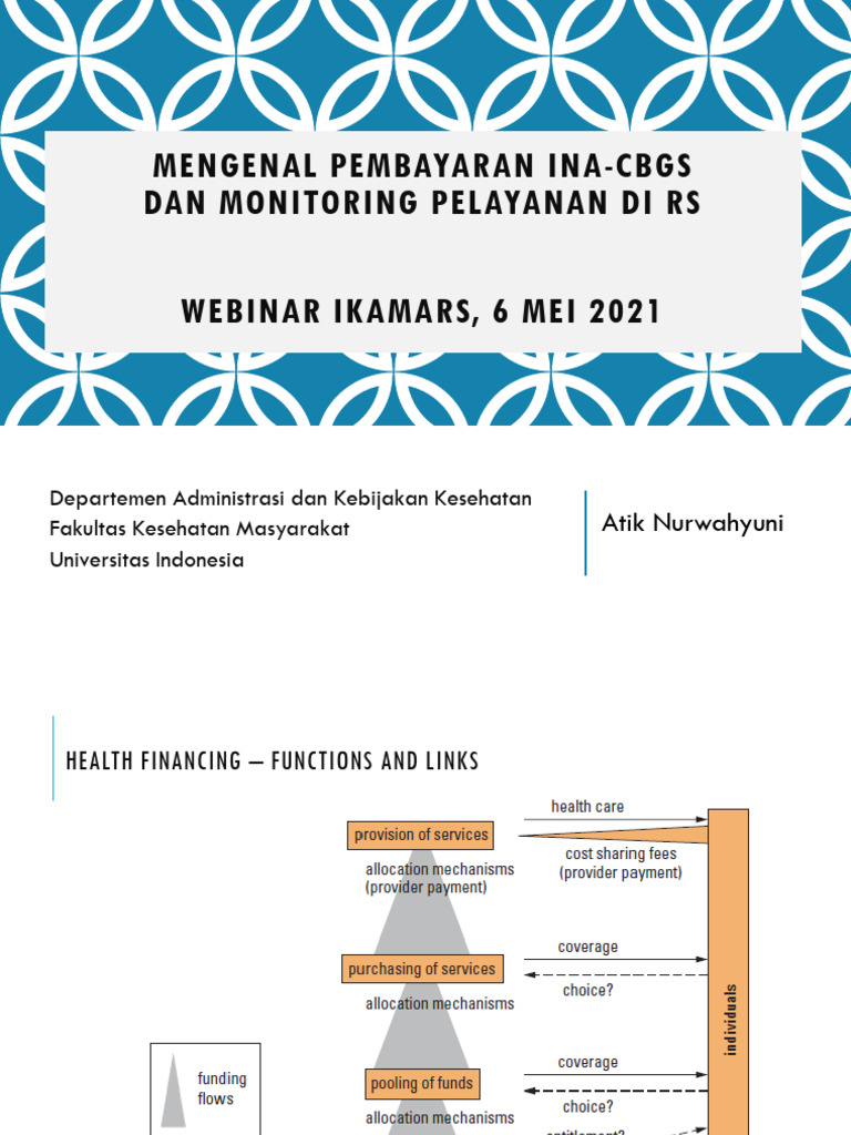 Mengenal INA-CBGs WEBINAR IKAMARS 06052021 | PDF