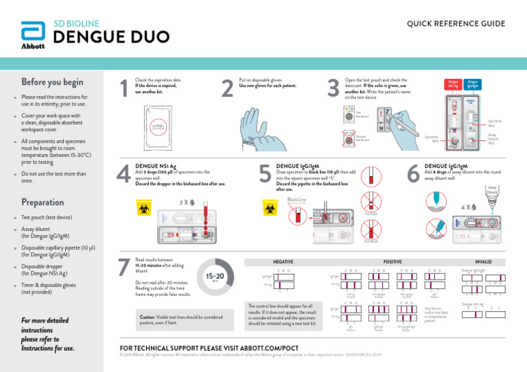 v3 SD BIOLINE Denuge Duo Quick Reference | PDF | Immunology ...