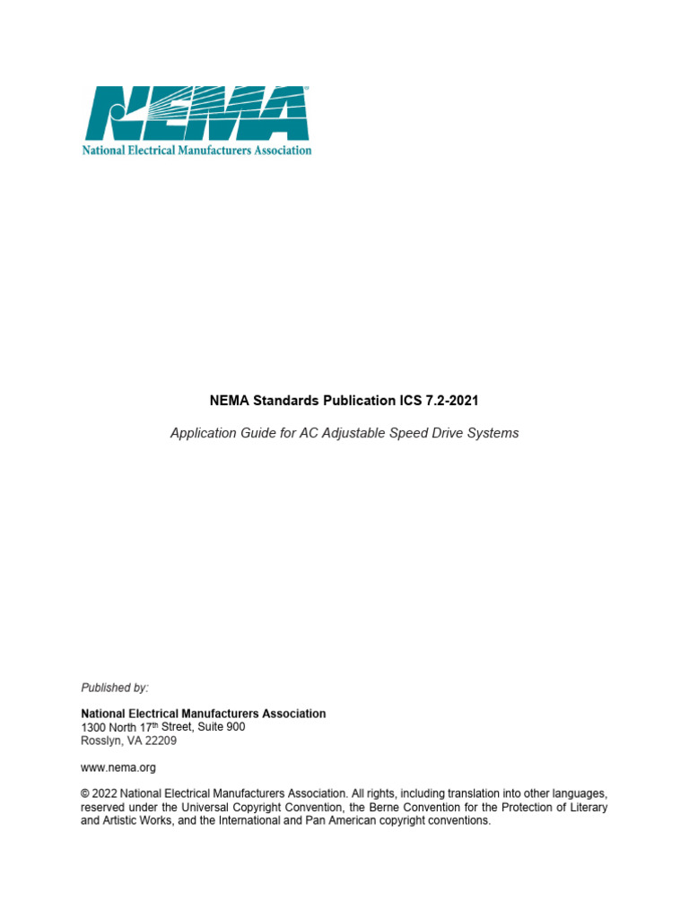 NEMA ICS - 7.2-2021 - Watermark - 2024-07-25 | PDF | Electric Motor ...