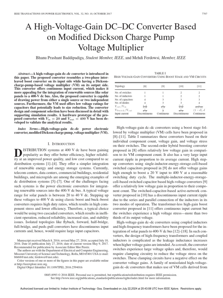 High-Voltage-Gain DC-DC Converter Design | PDF | Power Electronics ...